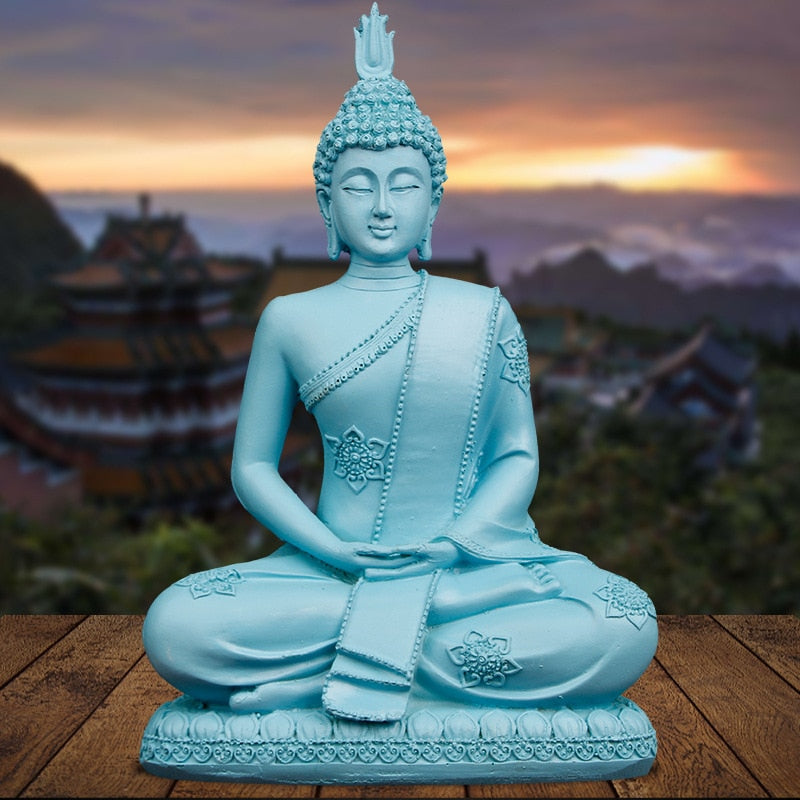Blue Buddha Statue- Univers Bouddha